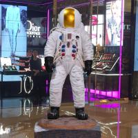 China Astronaut Fiberglass Outdoor Statues / Customization Large Resin Garden Ornaments for sale