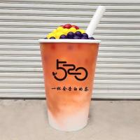 China Fiberglass Milk Tea Cup FRP Sculpture Prop Eco Friendly Resin Cartoon for sale