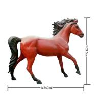 China Fiberglass Resin Horse Statue Pegasus ODM Cartoon Animal Statue Decoration for sale