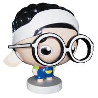 China Creative FRP Sculpture Cartoon Cute Mascot Life Size Resin Statues for sale