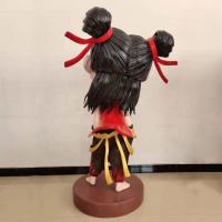 China Hotel FRP Sculpture Customized Resin Nezha Statue Fiberglass Cartoon Ornaments for sale