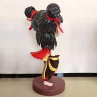China Hotel FRP Sculpture Customized Resin Nezha Statue Fiberglass Cartoon Ornaments for sale