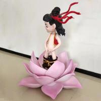 China Hotel FRP Sculpture Customized Resin Nezha Statue Fiberglass Cartoon Ornaments for sale