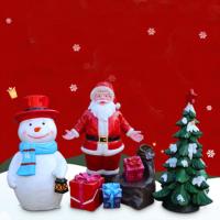 China Realistic Santa Claus Life Size Figures Statue For Christmas for sale