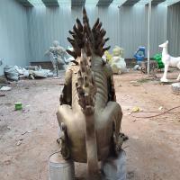China Gatekeeper Fiberglass Animal Statues / Resin Kirin Sculpture for sale