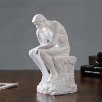 China Modern Decorative Metal Ornament Handmade Bonze Mediator The Thinking Man Sculpture for sale