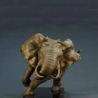 China Custom Bronze Casting Sculpture Home Decoration Metal Elephant Sculpture for sale