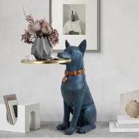 China Modern Light Life Size Fiberglass Animal Statue Ornaments Resin Coffee Table for sale