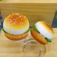 China Handmade Fiberglass Realistic Fake Food 1:1 Fake Food Small Hamburger 3D Model Food For Party for sale