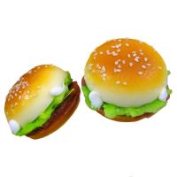 China Handmade Fiberglass Realistic Fake Food 1:1 Fake Food Small Hamburger 3D Model Food For Party for sale