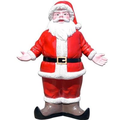 China Realistic Santa Claus Life Size Figures Statue For Christmas for sale