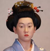 China Customize Life Size Geisha Wax Figure For Museum Art Exhibition for sale