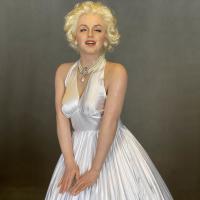 China ODM Outdoor Fiberglass Sculpture Life Size Marilyn Monroe Wax Figure for sale