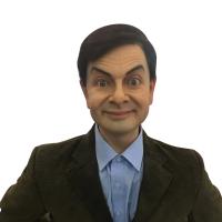 China Handwork Modern Statue Celebrity Wax Sculptures Of Mr Bean For Museum for sale