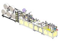 China 100-150PCS/Min FFP2  Making Machinery N95 5-layer  with hot air cottonFiltration efficiency for sale