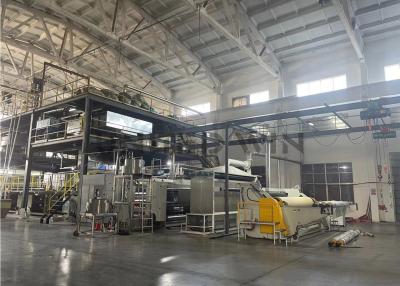 China 3.2m SS SSS Spunbond Nonwoven Machine Manufacturer High Speed 6000T for sale