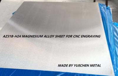 China AZ31B-H24 Magnesium Alloy Sheet Plate 0.5mm-200mm Thickness ASTM B90 for sale