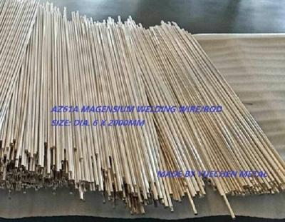 China AZ61A Magnesium Welding Wire ASTM B107 Extruded 0.5mm to 600mm Diameter for sale