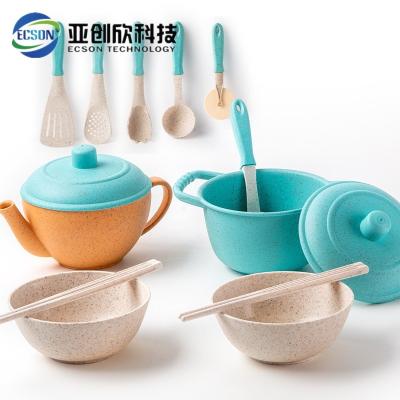 China Silk Screen Printing Wheat Straw Polypropylene Knife Eco Friendly for sale