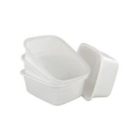 China Precision Injection Molded Plastic Parts With Square Rounded Plastic Basin for sale