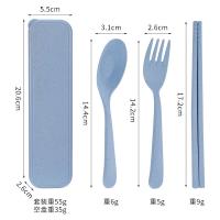 China Custom Wheat Straw Plastic Tableware Set Biodegradable Eco-Friendly Durable 120°C for sale