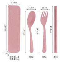China Custom Wheat Straw Plastic Tableware Set Biodegradable Eco-Friendly Durable 120°C for sale