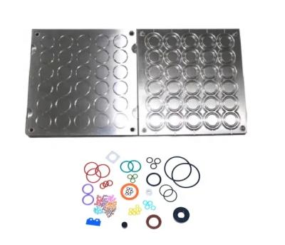 China Multi Cavity Rubber Compression Mold 100K-1000K Shots Silicone NBR EPDM Custom Color for sale