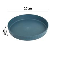 China Custom Wheat Straw Plastic Parts PP Thickened Circular Dining Plate Various Colors OEM for sale