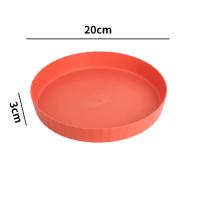 China Custom Wheat Straw Plastic Parts PP Thickened Circular Dining Plate Various Colors OEM for sale