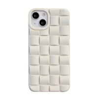 China iPhone 15 Pro Max TPU Phone Case 3D Magic Cube Woven Pattern Anti-Fall Protective Cover for sale