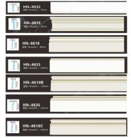China Lightweight PU Foam Crown Molding with Carved Flowers Decorative Polyurethane Moulding for sale