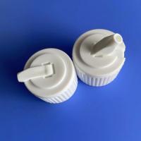 China PP Plastic White Turret Spout Dispensing Caps 24mm 28mm Spout Cap for sale