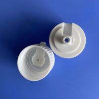 China PP Plastic White Turret Spout Dispensing Caps 24mm 28mm Spout Cap for sale