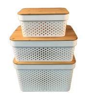 China Bamboo Lid Molded Plastic Storage Container Models With Innovative Mould Design for sale