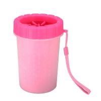 China Silicoco Custom Dog Paw Cleaner Cup Pet Foot Washing Machine Grooming Brush 500ml for sale