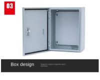 China Steel Electrical Junction Box IP65 Waterproof Dustproof Wall Mounted Enclosure 200x200x120mm for sale