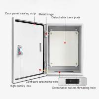 China Steel Electrical Junction Box IP65 Waterproof Dustproof Wall Mounted Enclosure 200x200x120mm for sale