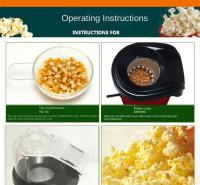 China Electric Hot Air Popcorn Machine 1200W Household Popcorn Maker for Healthy Snacks for sale