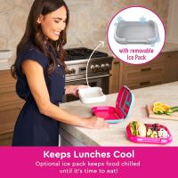 China Bento Box for Kids 4-Compartment Leakproof Lunch Container 3.33 Cups BPA-Free for sale