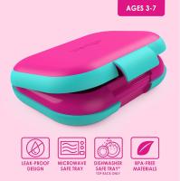 China Bento Box for Kids 4-Compartment Leakproof Lunch Container 3.33 Cups BPA-Free for sale