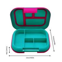 China Bento Box for Kids 4-Compartment Leakproof Lunch Container 3.33 Cups BPA-Free for sale