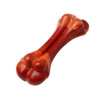 China Wholesale TPR Dog Chew Toys Barbell Design Squeaky Balls 7.22 Inch Orange Green Blue for sale