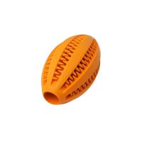 China Wholesale TPR Dog Chew Toys Barbell Design Squeaky Balls 7.22 Inch Orange Green Blue for sale