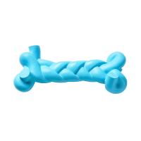 China Wholesale TPR Dog Chew Toys Barbell Design Squeaky Balls 7.22 Inch Orange Green Blue for sale