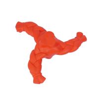 China Wholesale TPR Dog Chew Toys Barbell Design Squeaky Balls 7.22 Inch Orange Green Blue for sale