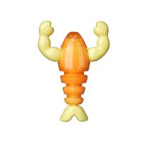 China Wholesale TPR Dog Chew Toys Barbell Design Squeaky Balls 7.22 Inch Orange Green Blue for sale