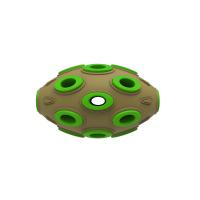 China Wholesale TPR Dog Chew Toys Barbell Design Squeaky Balls 7.22 Inch Orange Green Blue for sale