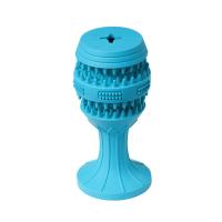 China Wholesale TPR Dog Chew Toys Barbell Design Squeaky Balls 7.22 Inch Orange Green Blue for sale
