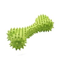 China Wholesale TPR Dog Chew Toys Barbell Design Squeaky Balls 7.22 Inch Orange Green Blue for sale