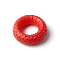 China Wholesale TPR Dog Chew Toys Barbell Design Squeaky Balls 7.22 Inch Orange Green Blue for sale
